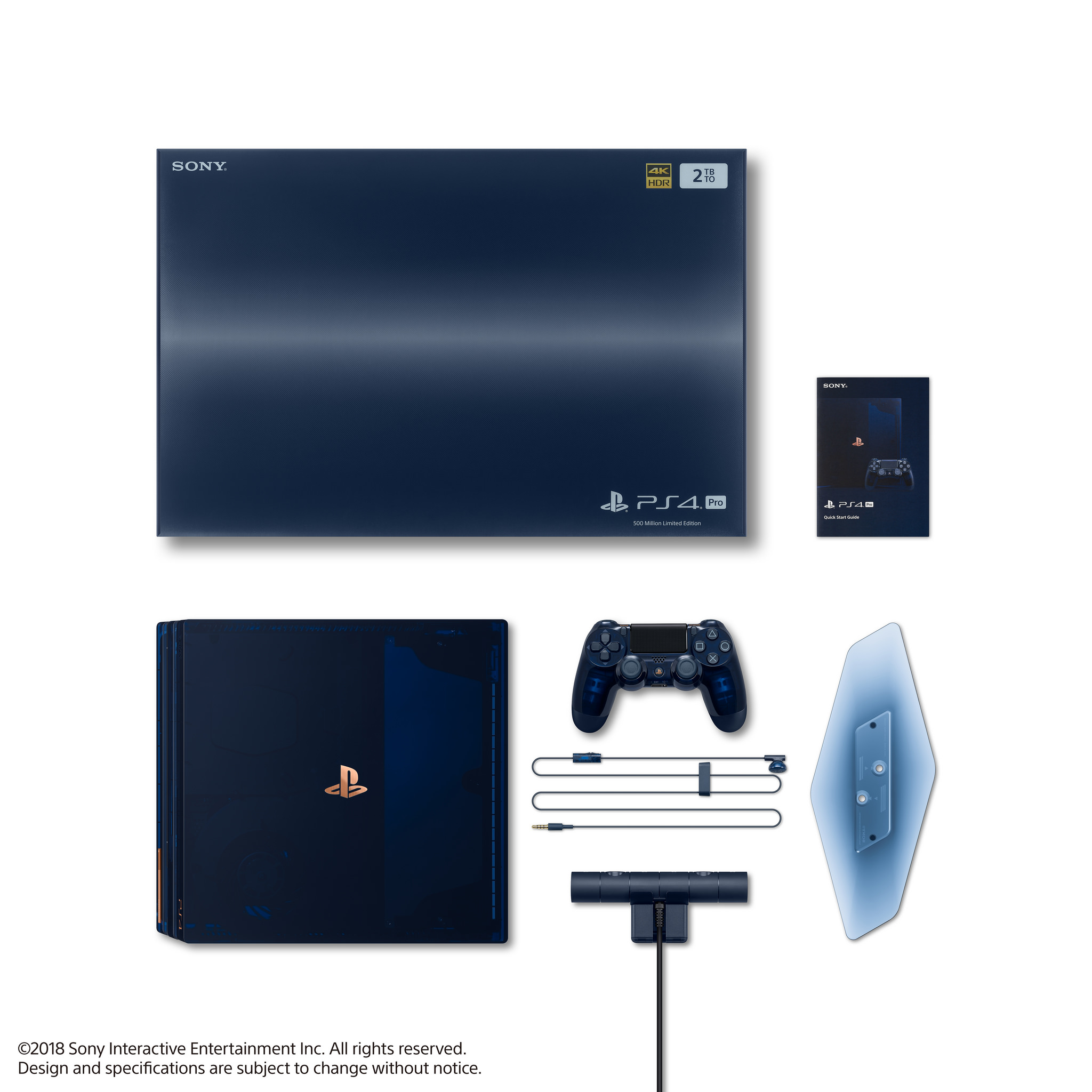PlayStation 4 – limitierte blau-transparente Edition zur Feier von 500 ...