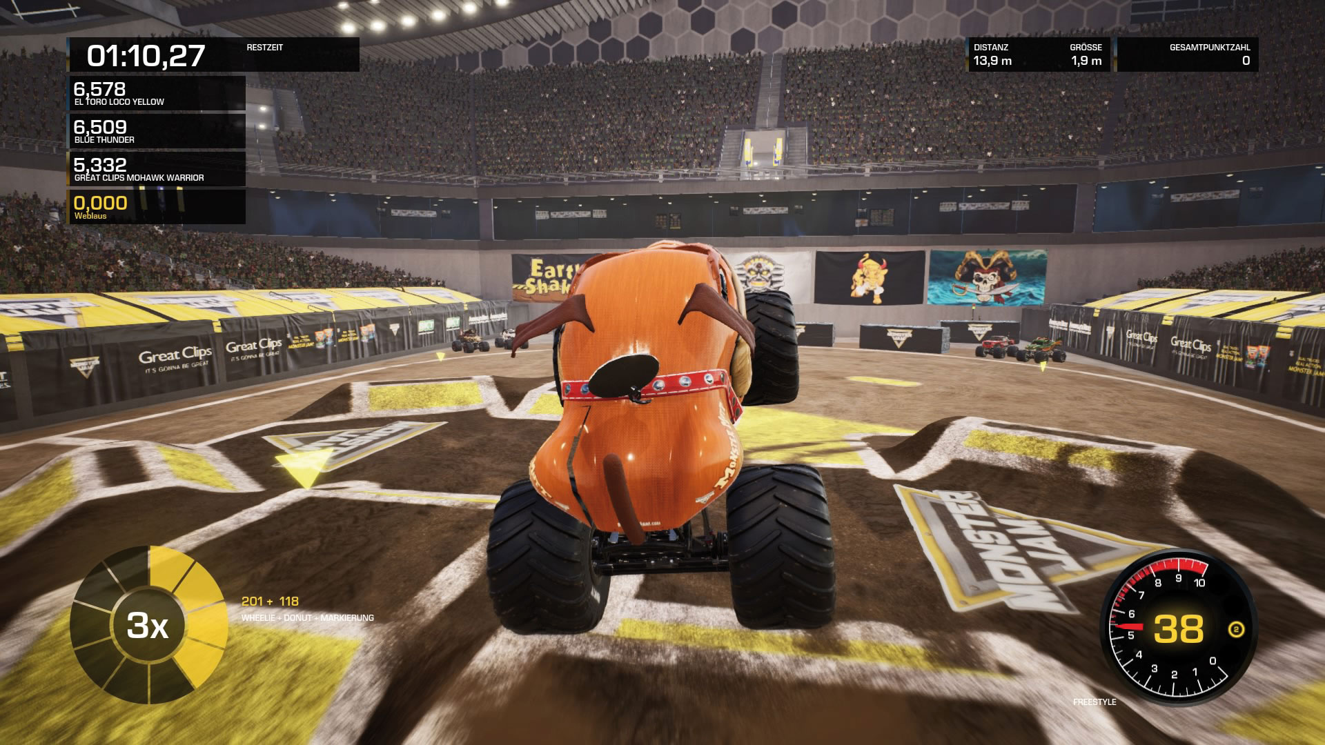 Monster Jam Steel Titans – im Test (PS4 / Xbox One) | MANIAC.de